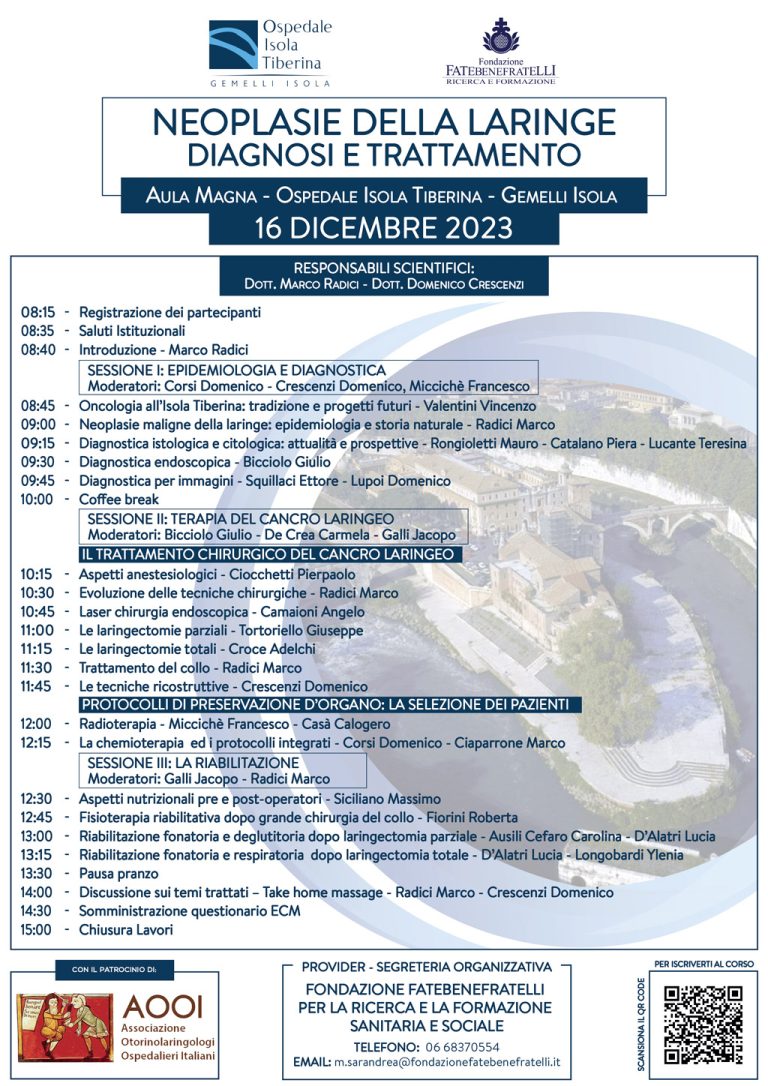 NEOPLASIE DELLA LARINGE: DIAGNOSI E TRATTAMENTO – AOOI